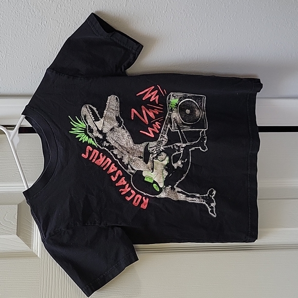 The Children's Place | Shirts & Tops | Rockasaurus Black Tshirt | Poshmark